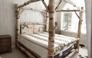 Warm and Inviting Rustic Log Beds