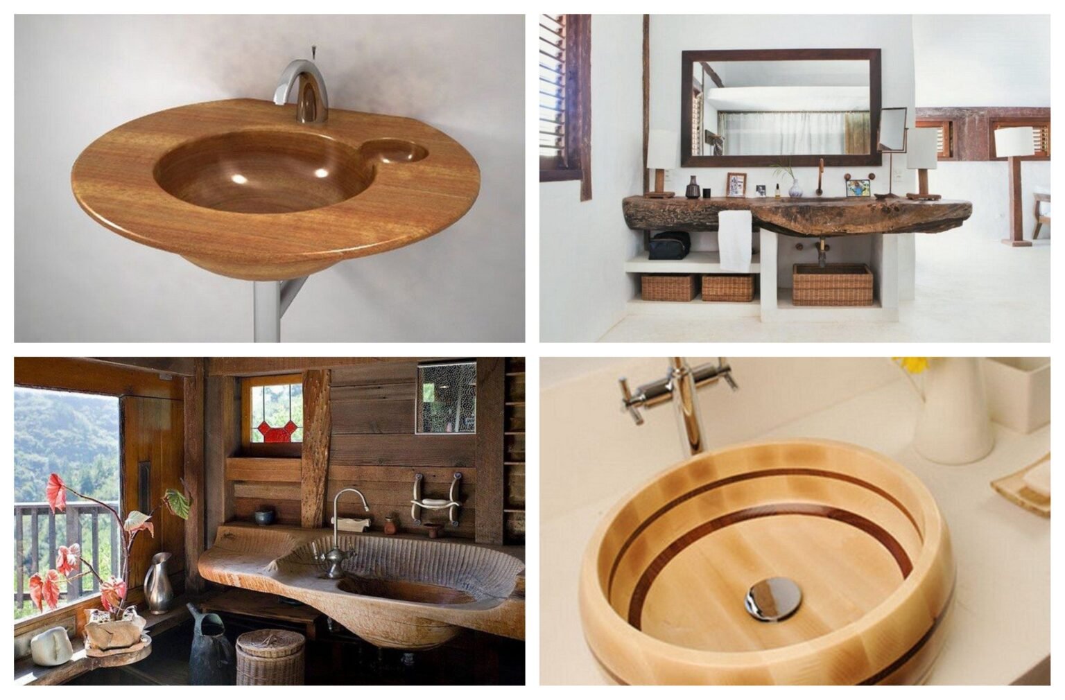 Beautiful Timber Bathroom Basins- The Owner-Builder Network